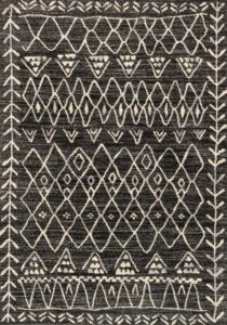 loloi emory black/ivory 2'-5" x 7'-7" runner rug