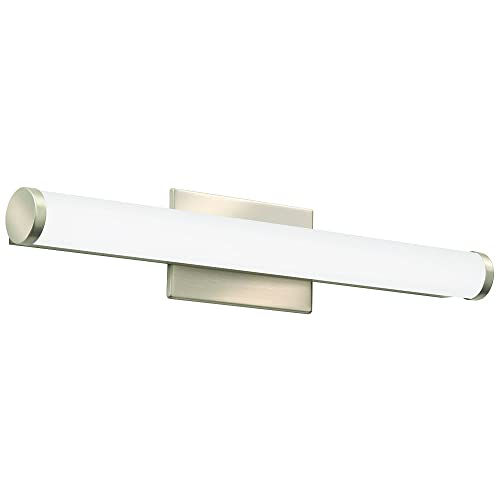 Lithonia Lighting FMVCCL 24IN MVOLT 30K 90CRI BN M6 2 ft. Brushed Nickel Contemporary Cylinder Vanity LED 3000K Fixture