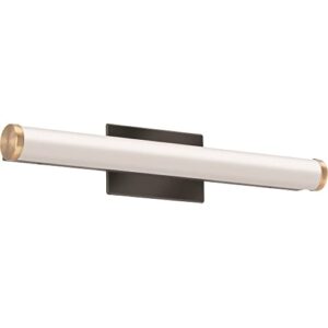 Lithonia Lighting FMVCCL 24IN MVOLT 30K 90CRI BN M6 2 ft. Brushed Nickel Contemporary Cylinder Vanity LED 3000K Fixture