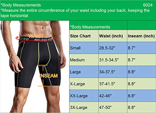 NELEUS Men's Spandex Compression Shorts Athletic Workout Running Performance Baselayer,3 Pack,047,Black,Grey,White,US S,EU M