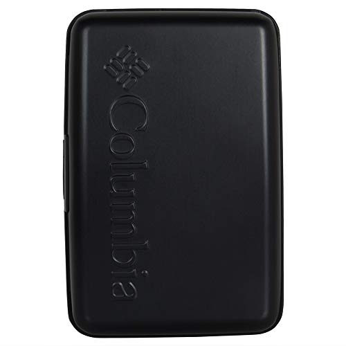 Columbia Men's Metal Hard Case RFID Credit Card Holder Wallet