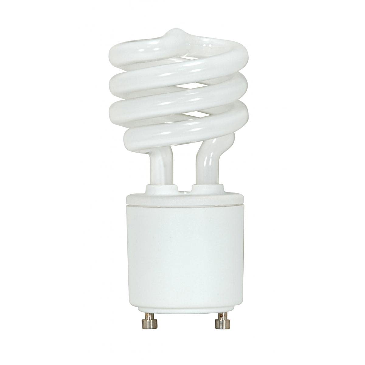 (6-Pack) Satco S8201 9-Watt 2700K GU24 Base Mini Spiral Compact Fluorescent Lamp, 40W Equal