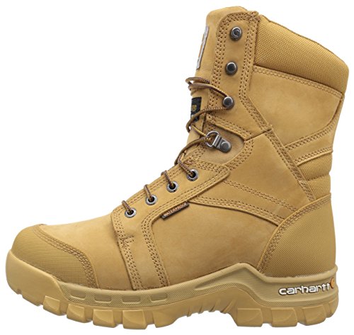 Carhartt mens Cmf8058 Rugflx 8" Wheat Soft Work Boot, Wheat, 9.5 US