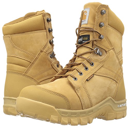 Carhartt mens Cmf8058 Rugflx 8" Wheat Soft Work Boot, Wheat, 9.5 US