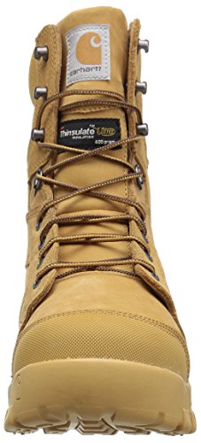 Carhartt mens Cmf8058 Rugflx 8" Wheat Soft Work Boot, Wheat, 9.5 US