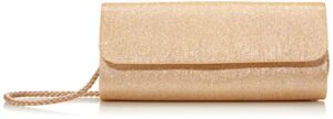 touch ups clutch handbag, champagne