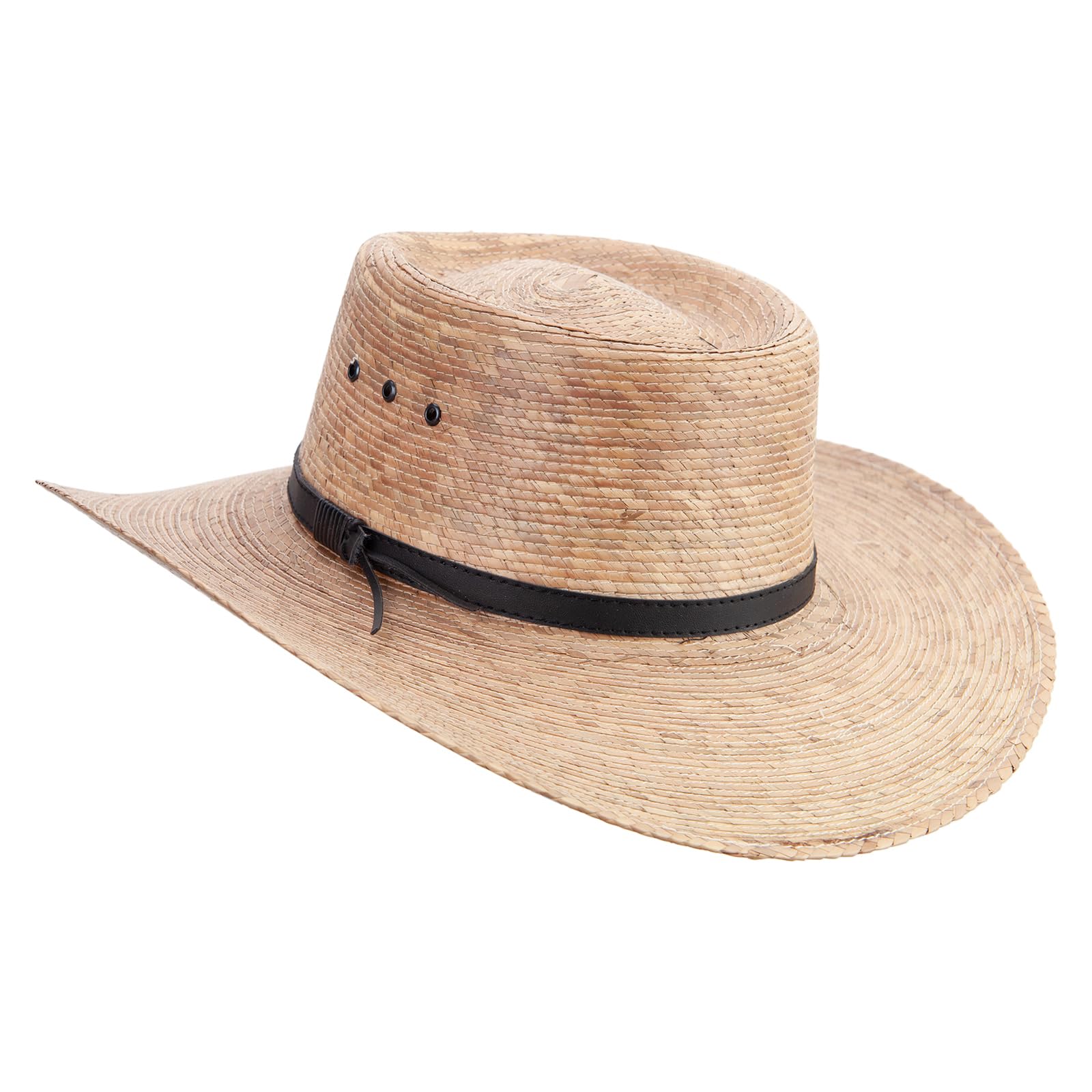 Men's Palm Braid Gambler Hat - Dk Natural L