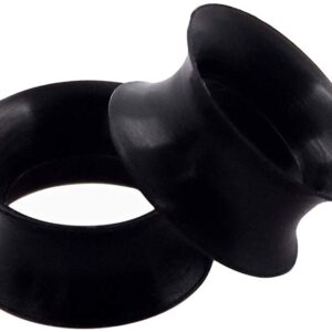 Soft Silicone Ear Tunnels Ultra Thin Double Flared Ear Gauges Plugs Expander Piercing Jewelry