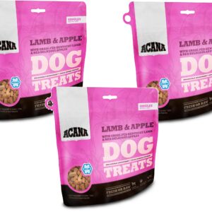 ACANA Singles Dog Treats - Lamb and Apple, 3.25oz Each (3 Pack)