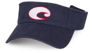 costa cotton visor, navy