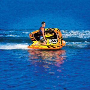 Wow Sports - Bolt Inflatable Towable Tube - 1-4 Riders - Perfect for Kids & Adults - Soft Top Deck Tube