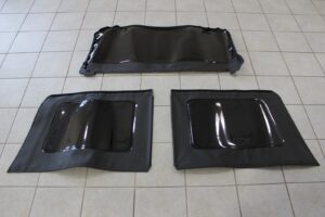 jeep wrangler 4 door soft top tinted window kit set of 3 mopar oem