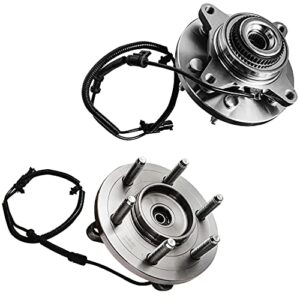 detroit axle - 4wd front wheel bearing hubs for 2011-2014 ford f-150 expedition lincoln navigator, replacement 2012 2013 f-150 expedition navigator wheel bearing and hubs assembly set