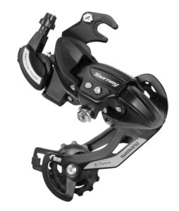 shimano tourney rear derailleur, black, 30 x 10 x 10 cm