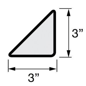 INCOM Manufacturing: Workplace Marker 3" Triangle, White (Pack of 25)