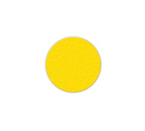 incom manufacturing: workplace marker 3" circle, yellow (pack of 25)