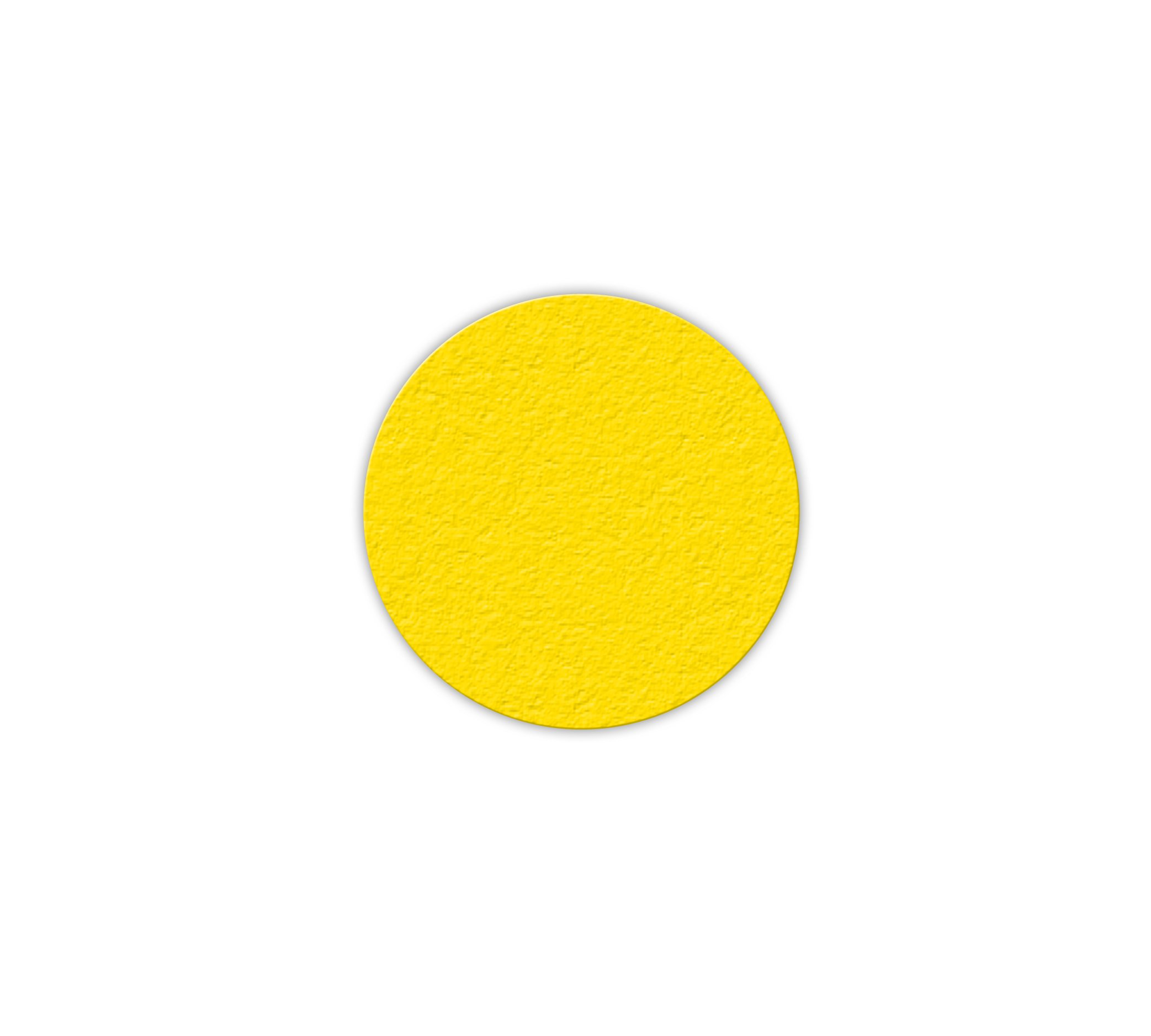 INCOM Manufacturing: Workplace Marker 3" Circle, Yellow (Pack of 25)