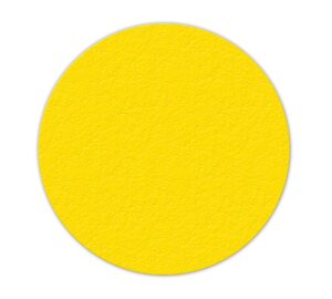 incom manufacturing: workplace marker 6" circle, yellow (pack of 25)