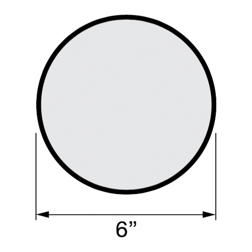 INCOM Manufacturing: Workplace Marker 6" Circle, Yellow (Pack of 25)