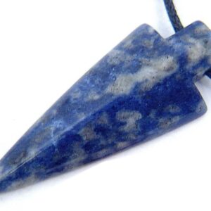 BUTW Sodalite Arrowhead Pendant Necklace