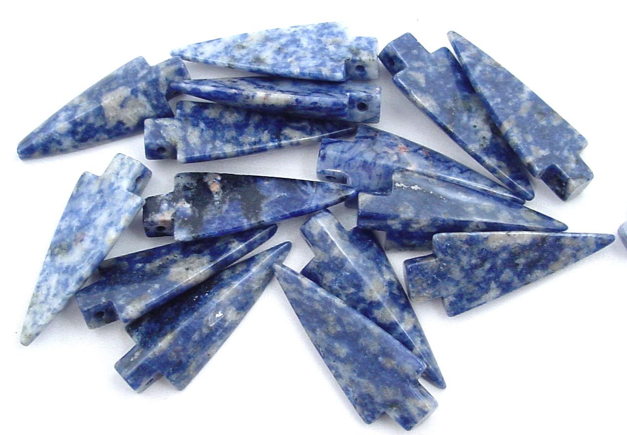 BUTW Sodalite Arrowhead Pendant Necklace