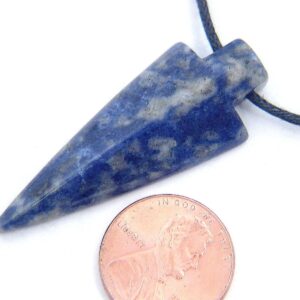 BUTW Sodalite Arrowhead Pendant Necklace