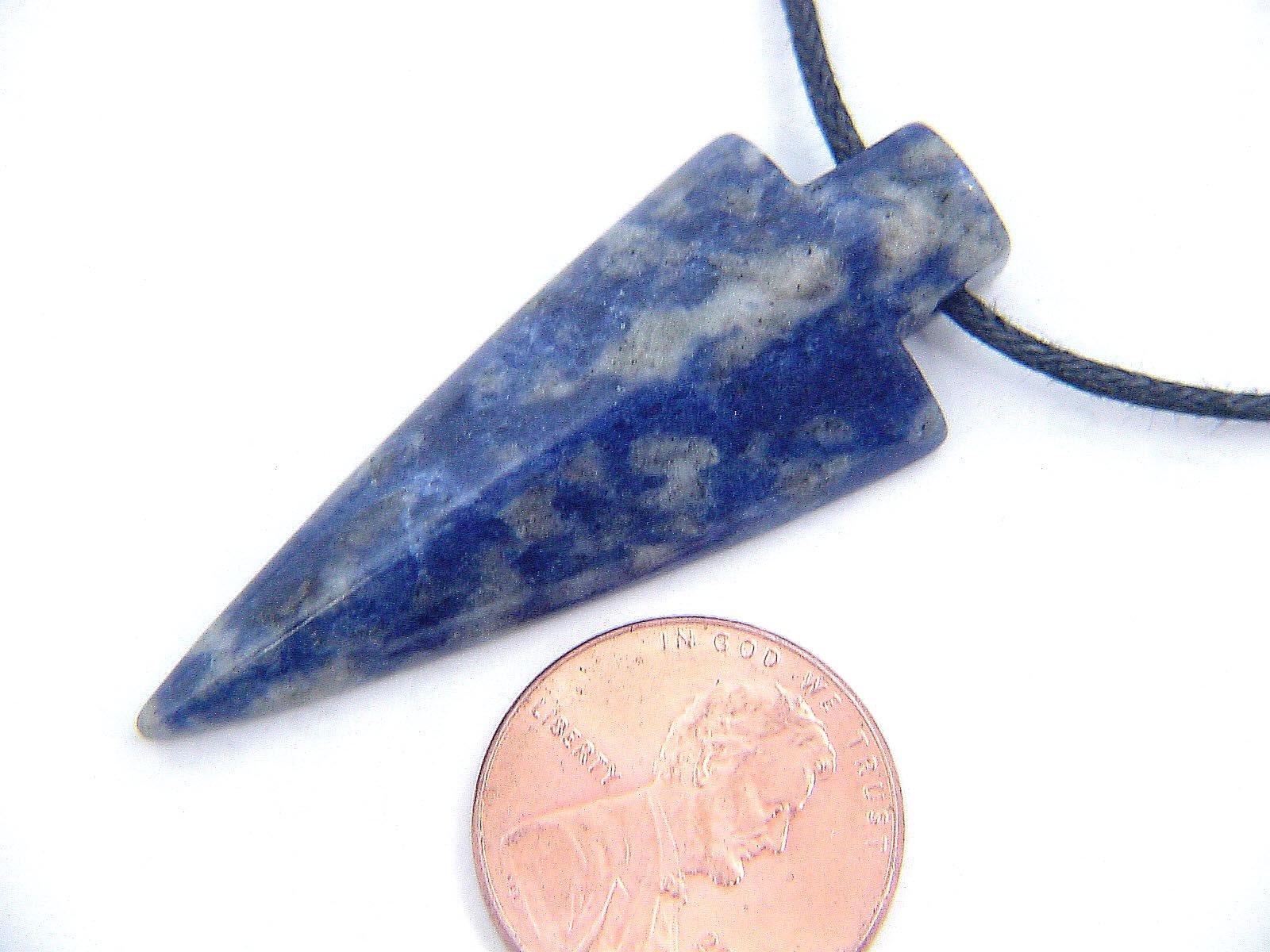 BUTW Sodalite Arrowhead Pendant Necklace