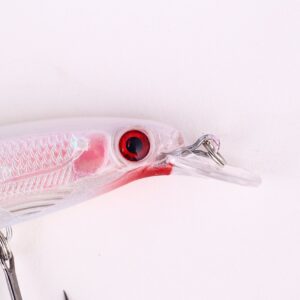 Hiumi Lot 10pcs 13.5g 11cm Plastic Minnow Fishing Lures Bass CrankBait Tackle(4.33 inch 0.48oz 10pcs) …