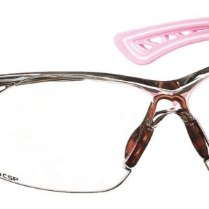 Bollé Safety 40249, Rush+ Small Safety Glasses Platinum, Pink & White Frame, CSP Lenses