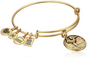 alex and ani team usa gymnastics expandable rafaelian gold bangle bracelet