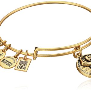 Alex and Ani Team USA Gymnastics Expandable Rafaelian Gold Bangle Bracelet