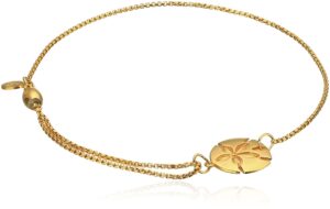 alex and ani women's pull chain bracelet sand dollar gold one size