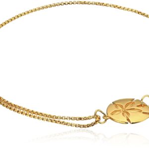 Alex and Ani Women's Pull Chain Bracelet Sand Dollar Gold One Size