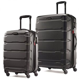 samsonite omni pc 2 piece set 20 and 24 spinner (black)