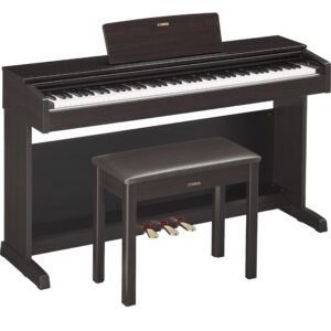 yamaha ydp143r arius series console digital piano with bench, dark rosewood