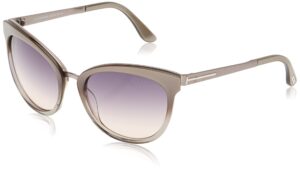 sunglasses tom ford ft 0461 emma 59b beige/other/gradient smoke