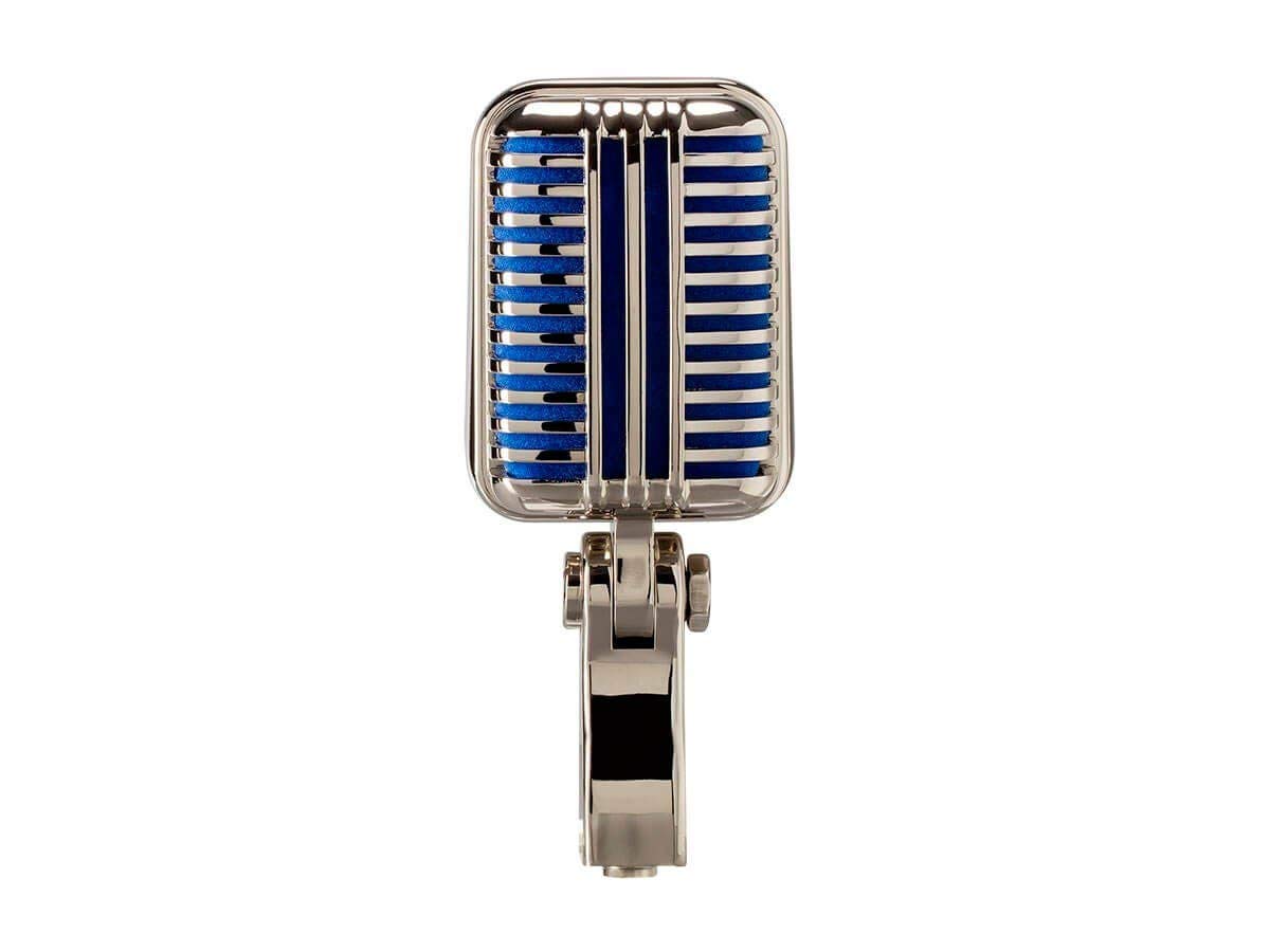 Monoprice Memphis Blue Classic Dynamic Microphone - Unidirectional, Retro-Style with Pop-Free On/Off Switch and Protective Case - Stage Right Series