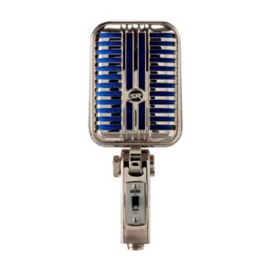 Monoprice Memphis Blue Classic Dynamic Microphone - Unidirectional, Retro-Style with Pop-Free On/Off Switch and Protective Case - Stage Right Series