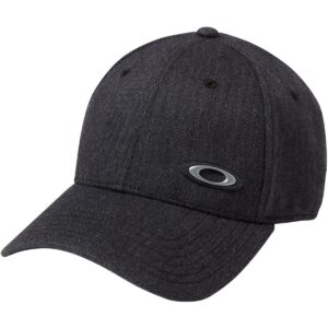 oakley mens si cotton baseball caps, black, large-x-large us