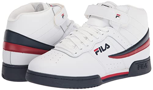 Fila womens Fila F-13 Big Kids Sneaker, White/Navy/Red, 5.5 Big Kid US