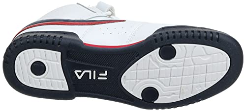 Fila womens Fila F-13 Big Kids Sneaker, White/Navy/Red, 5.5 Big Kid US