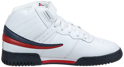 Fila womens Fila F-13 Big Kids Sneaker, White/Navy/Red, 5.5 Big Kid US