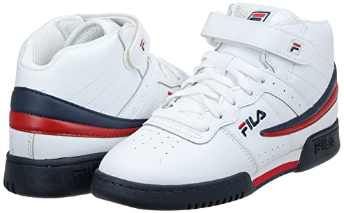 Fila womens Fila F-13 Big Kids Sneaker, White/Navy/Red, 5.5 Big Kid US