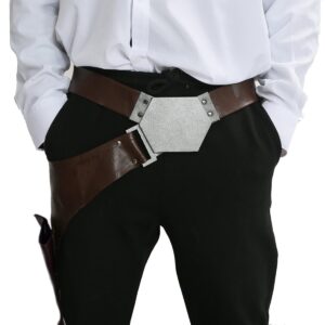 xcoser adult han solo belt cosplay costume pu holster belt props adjustable