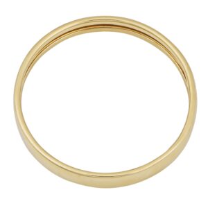 Kooljewelry 14k Yellow Gold 3 mm High Polish Wedding Band Ring (size 6)