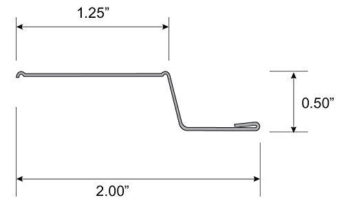 RC-1 One Legged Resilient Channel 8.5' Lengths - Box of 32 (25 Gauge)