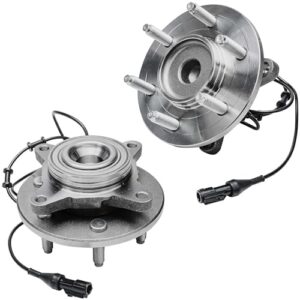 detroit axle - 2wd front wheel bearing hubs for 03-06 ford expedition lincoln navigator, replacement 2003 2004 2005 2006 expedition navigator wheel bearing and hubs assembly set, pair hubs