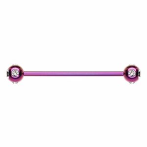 colorline pvd aurora gem ball wildklass industrial barbell