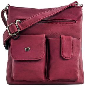 purse king colt red concealed carry handbag