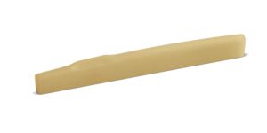 unbleached bone saddle – fits many post-2000 gibson® guitars – 11 mm - 12 inch radius